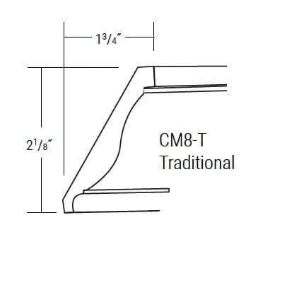 Trenton Slab - Crown Molding Traditional – Frugal Cabinets Online
